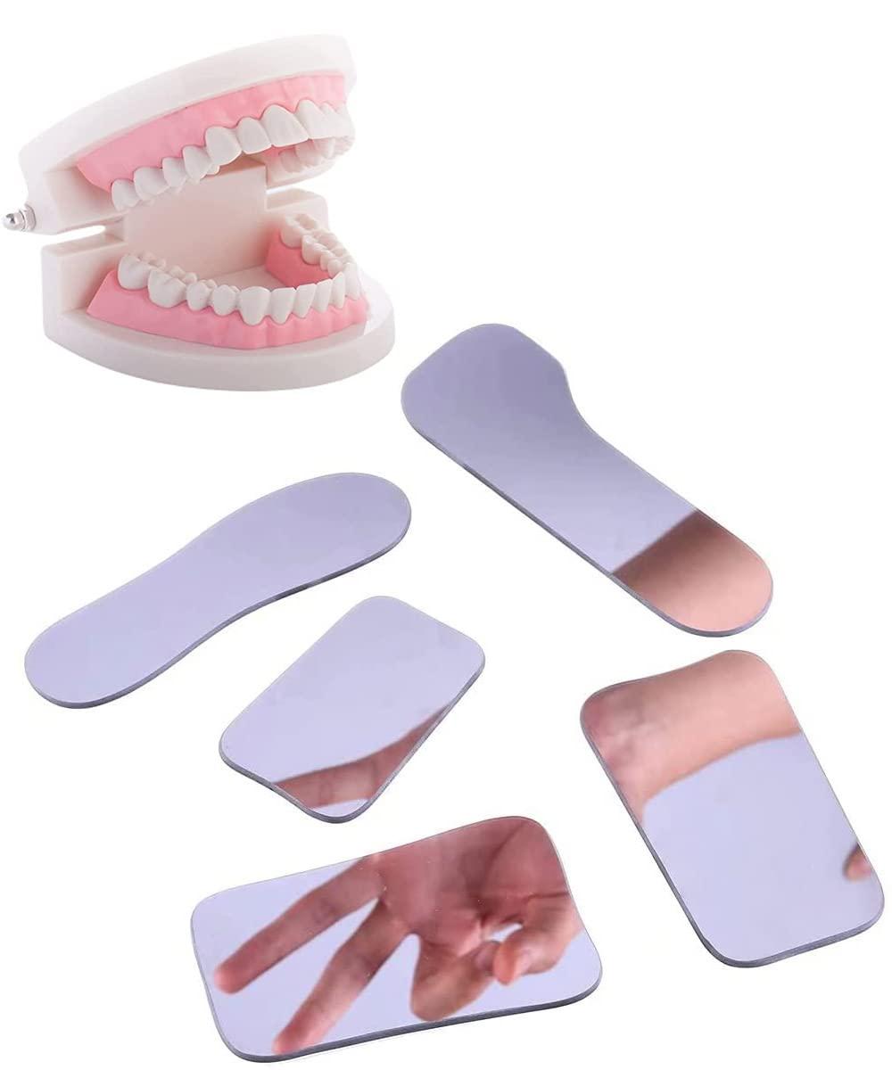5Pcs/Set Intraoral Photography Mirrors - Orthodontic Reflector Glass ...