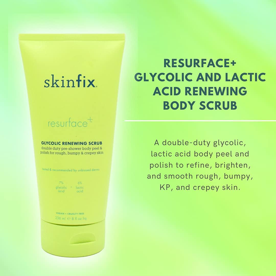 Skin Fix Resurface Glycolic Renewing Scrub 8 oz - Exfoliating Facial ...
