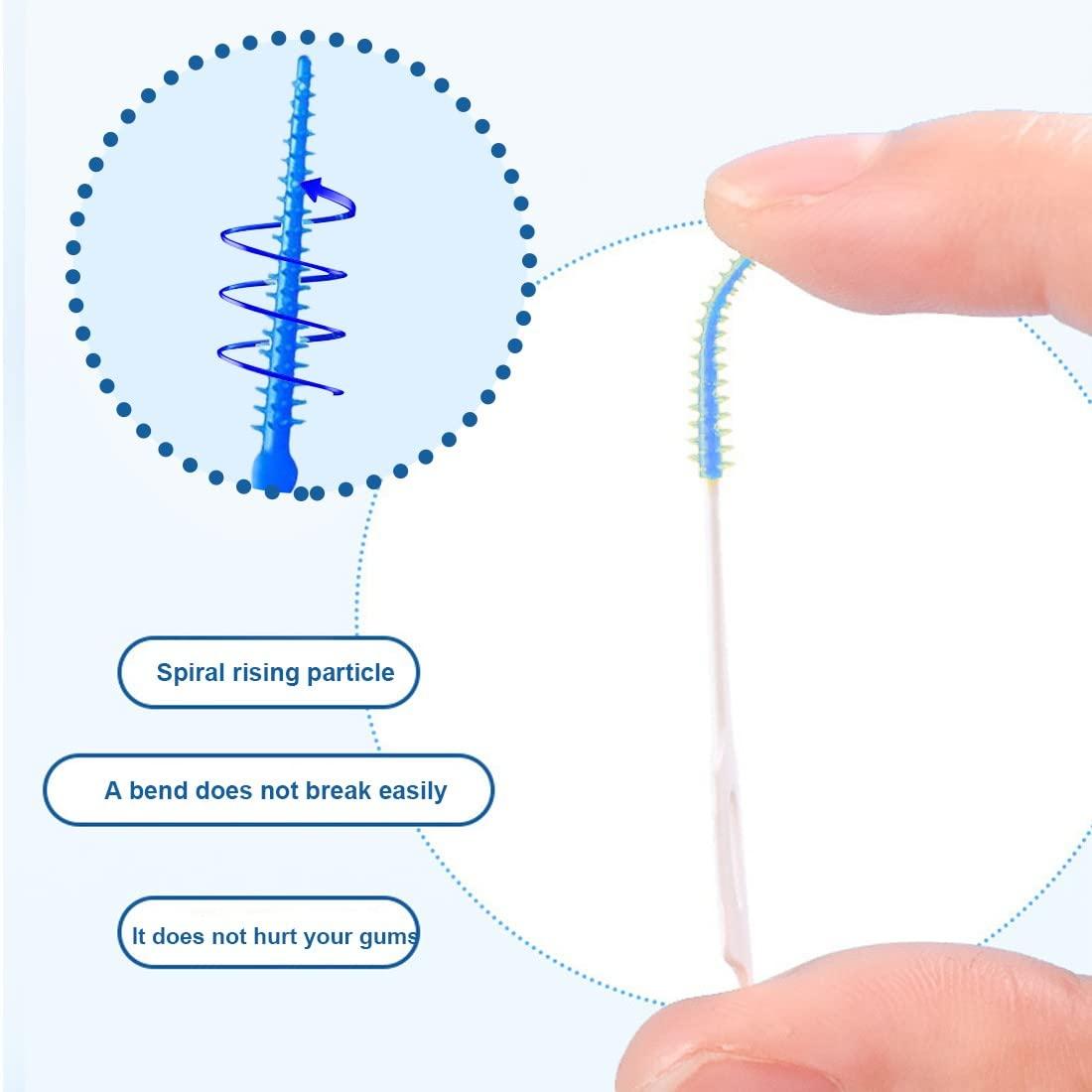 Buy Pack of 80 Silicone Double-Sided Interdental Brushes | Perfect ...