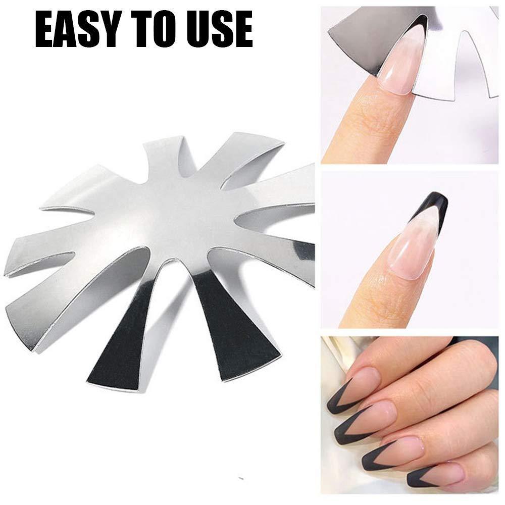 Professional Nail Cutter Kit - 9 Sizes for Acrylic Tips & Easy French ...