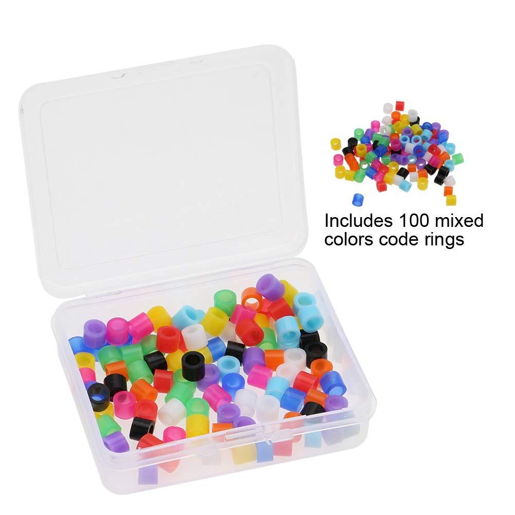 100 Pcs Orthodontic Codering Dental Identification Rings - Multi ...