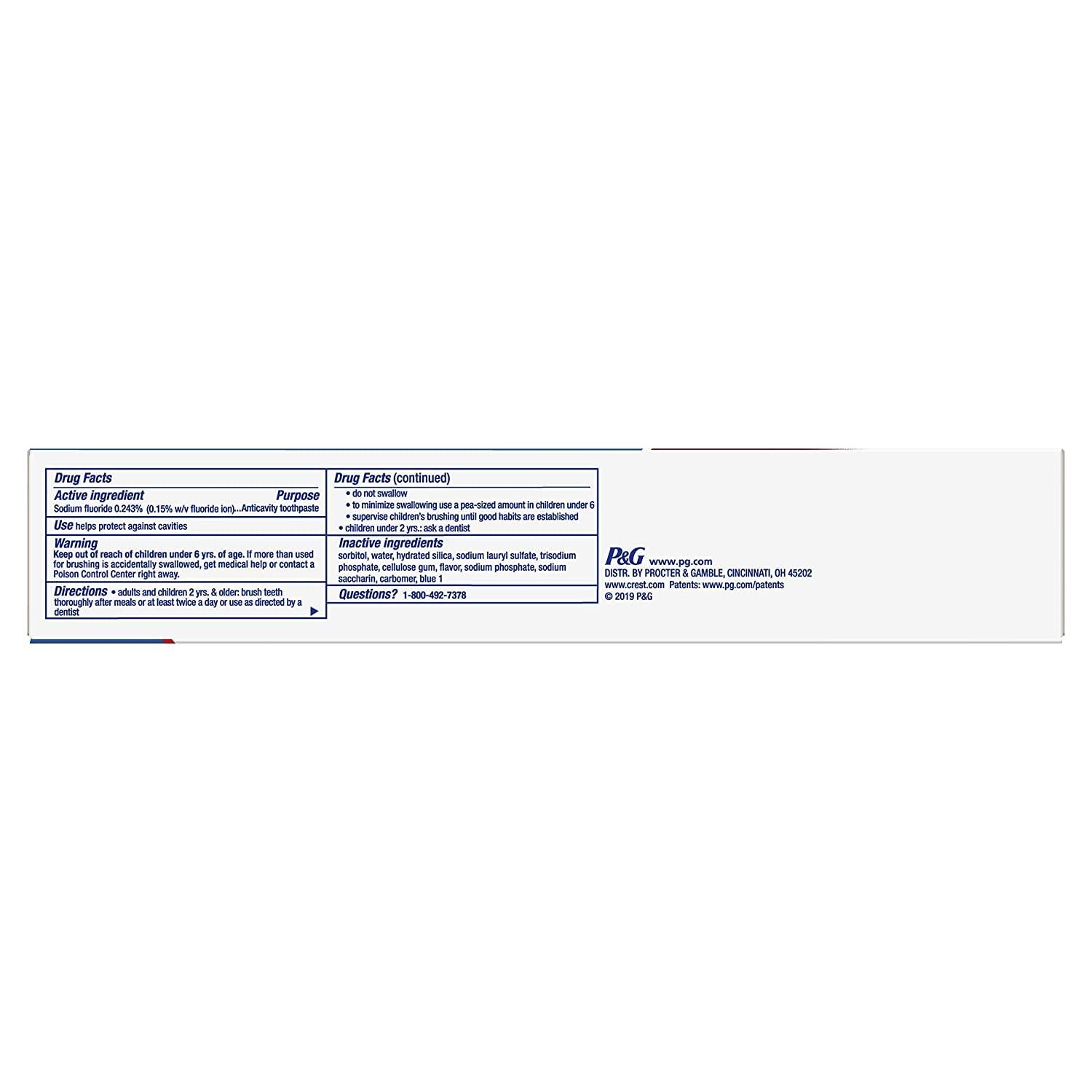 Crest Cavity Protection Cool Mint Gel Toothpaste - Pack of 3 | Buy Now ...
