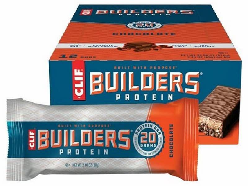 Cliff Bar Builder Bar - Chocolate Flavor, 2.40 oz (Pack of 12) | High ...