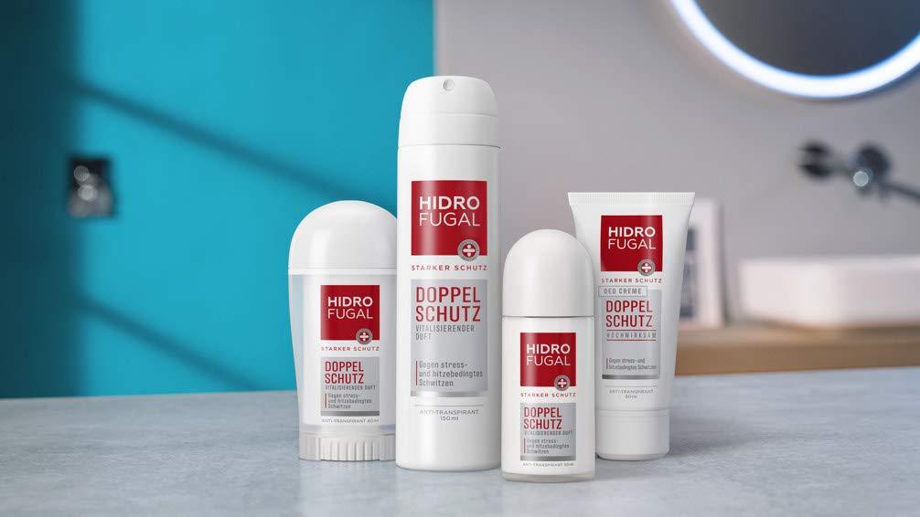 Hidrofugal Double Protection Roll-On Deodorant - Sweat and Odor Control ...