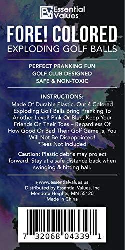 Gender Reveal Exploding Golf Balls (4 Pack) | Prank & Trick Golf Balls ...