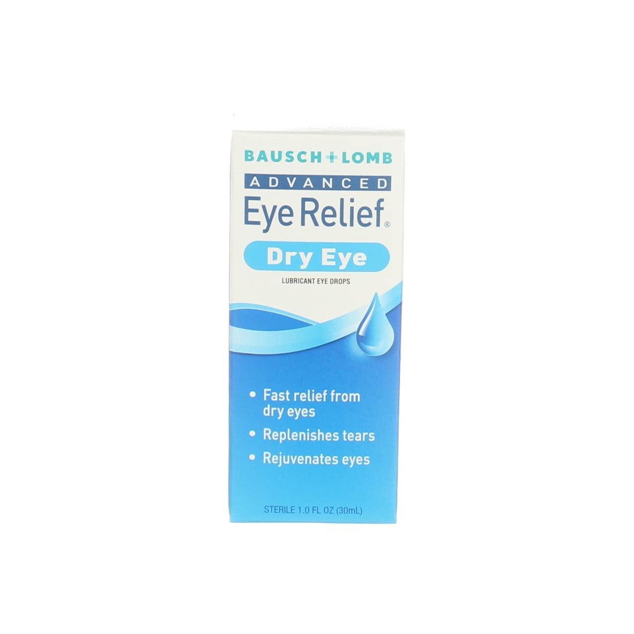 Bausch & Lomb Advanced Eye Relief Dry Eye Lubricant Eye Drops 1oz ...