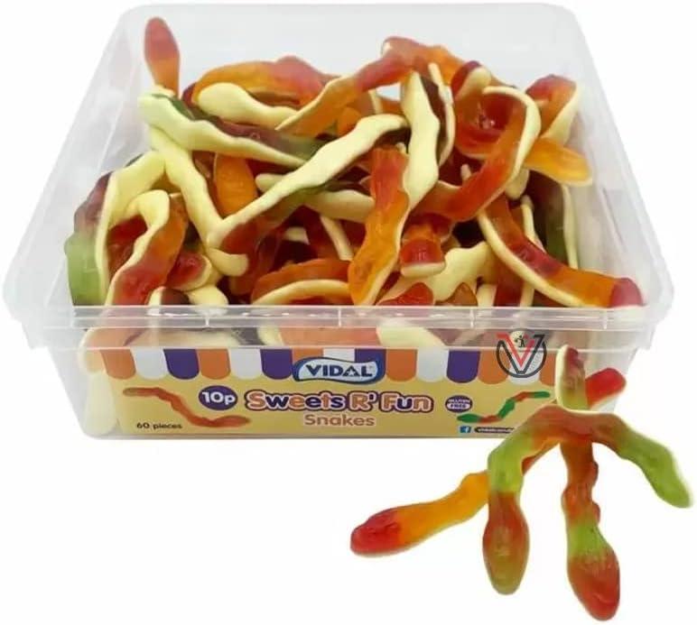 Vidal Jelly Snakes 10p Tub 720g