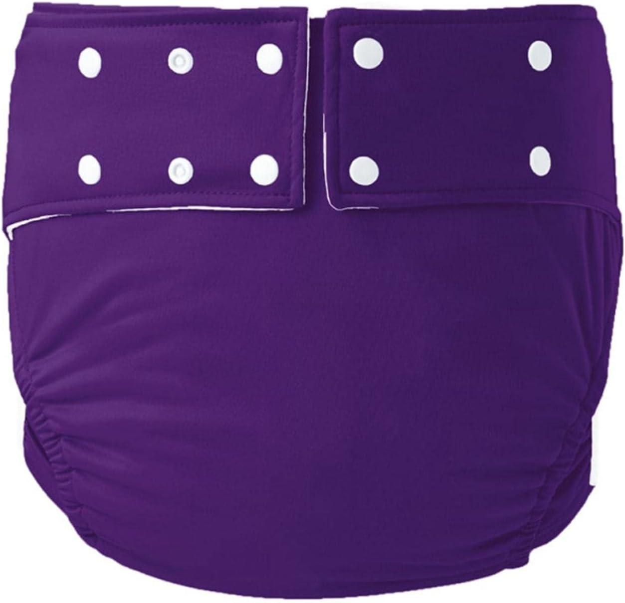 Reusable Adult Cloth Diapers - Leak-Free Incontinence Solution - Purple ...