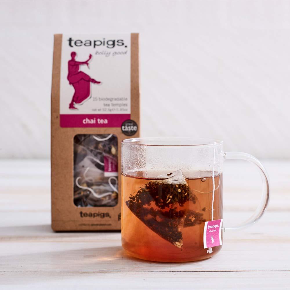 Teapigs Chai Tea Bags - Whole Leaf Quality, 6 Packs of 15 Bags ...