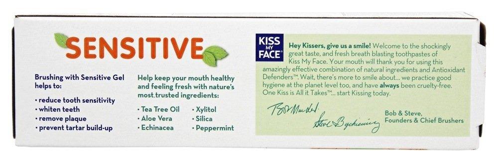 Kiss My Face Sensitive Toothpaste, 4.5 oz - Fluoride Free (Pack of 2 ...