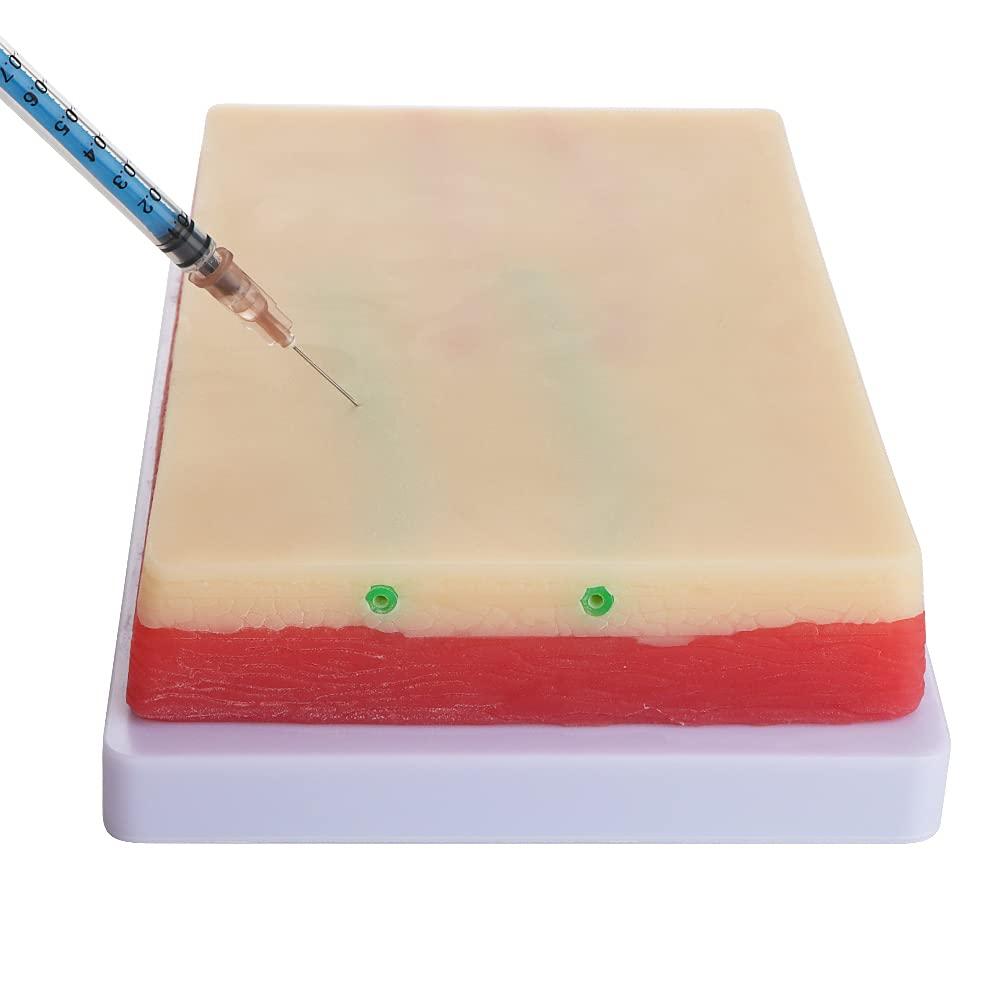 4 Pcs Venipuncture IV Injection Training Pad - Silicone Human Skin ...