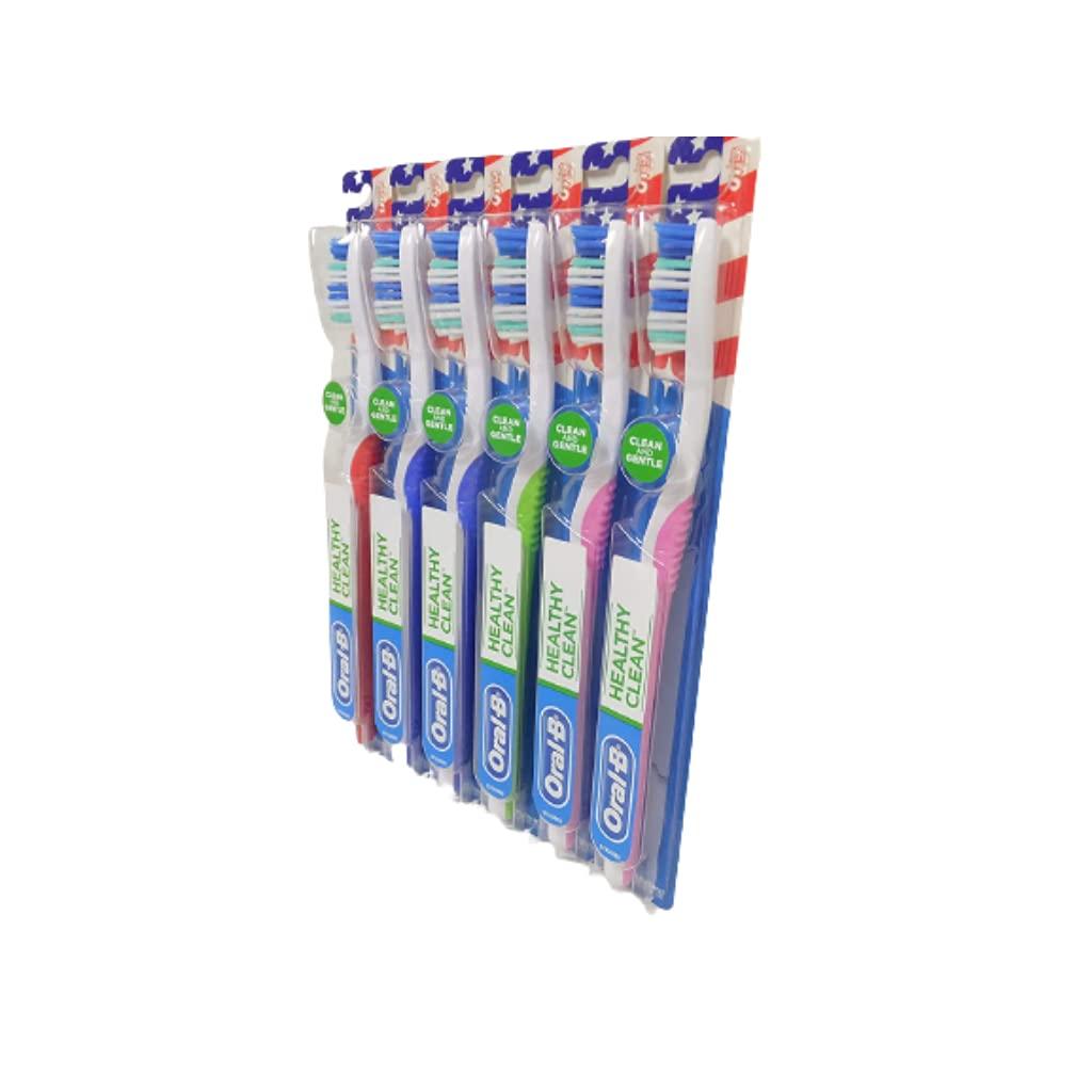 Oral-B Healthy Clean Soft Toothbrushes - 6 Pack, Assorted Colors | Buy ...