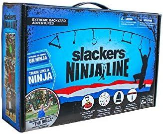 Slackers NinjaLine 36' Intro Kit - Red/Blue | Fun Outdoor Ninja Warrior ...