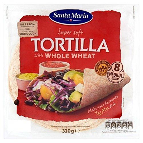 Santa Maria Mexican 8 Medium Soft Tortillas With 320G Whole Wheat (Pack ...