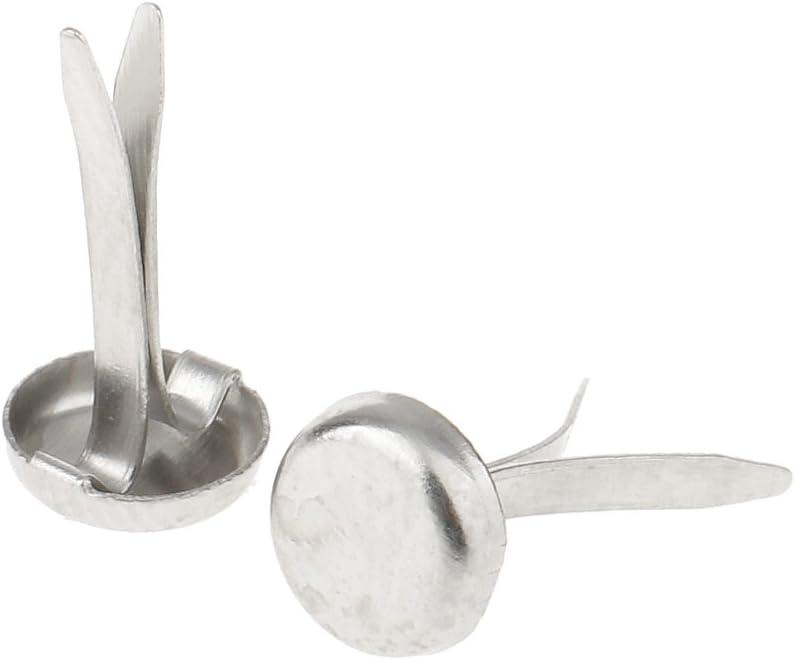 Sowaka Mini Brads: 50 Gold and Silver Round Metal Paper Fasteners for ...
