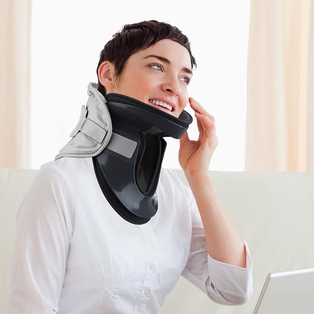 Badez Inflatable Cervical Collar - Adjustable Neck Traction Device with ...