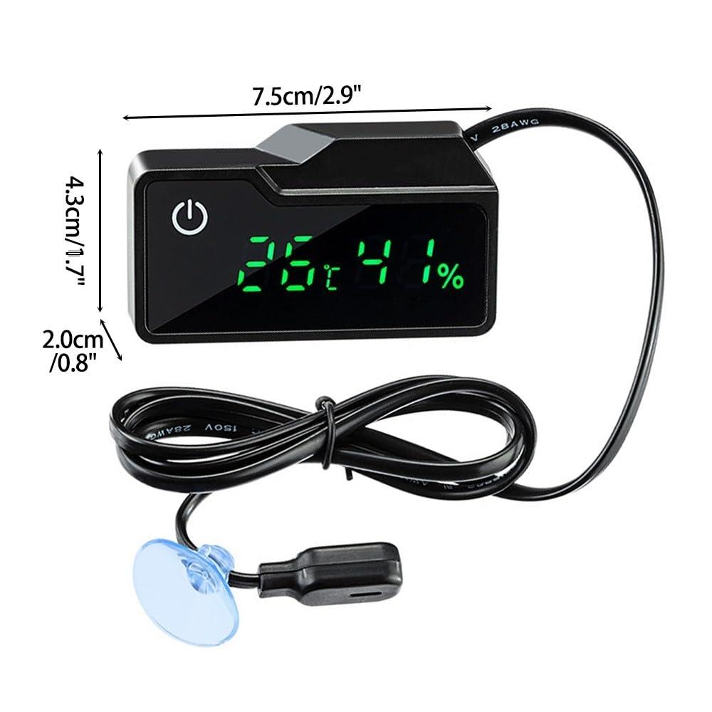 Mini Digital Thermometer Hygrometer for Terrariums | Accurate ...