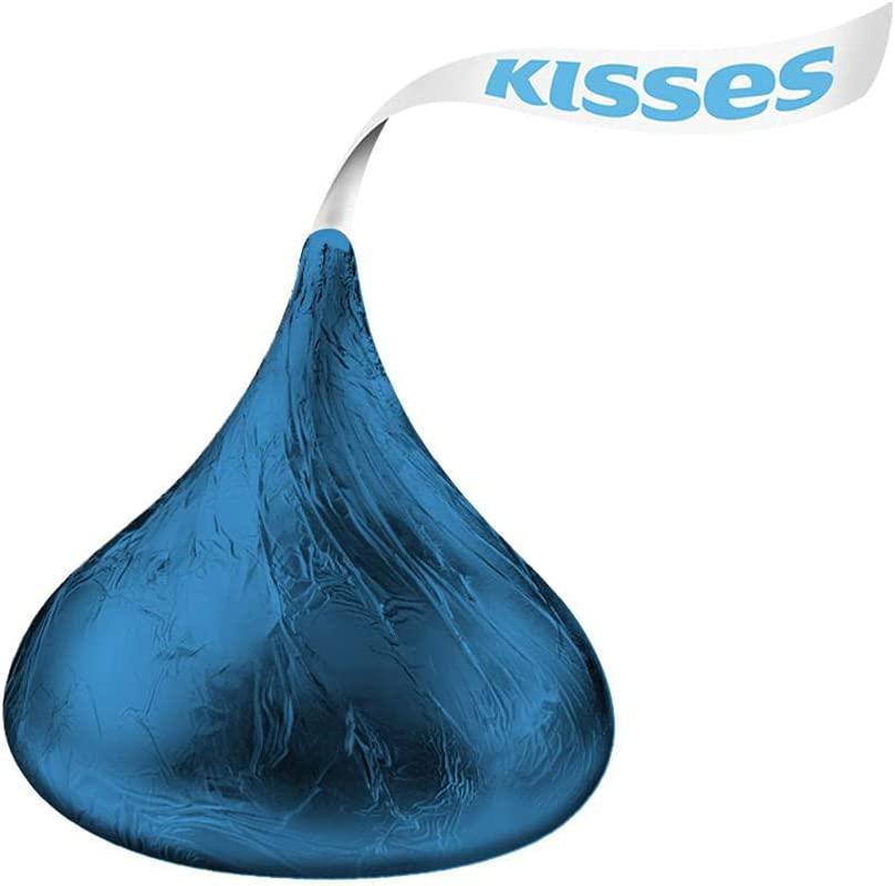 Hershey's Kisses Dark Blue Foil Milk Chocolate Candy - 66.7 oz Bag (400 Pieces) | Buy Now with ...