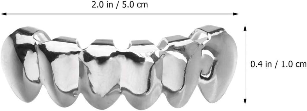 8-Piece Nolitoy Halloween Gold Tooth Set | Hip Hop Vampire Teeth for ...