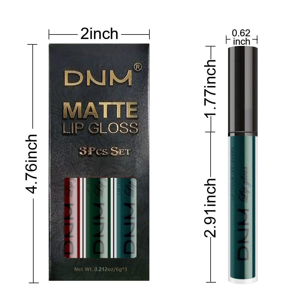 AMY'S DIARY 3Pcs Dark Green Cherry Red Matte Lipstick Set | Long ...