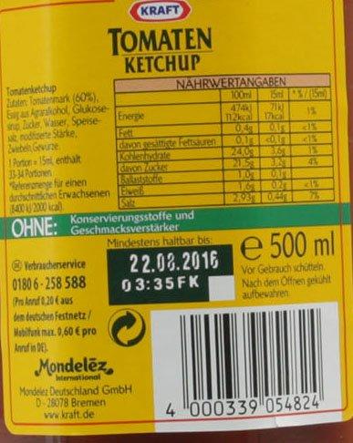 Buy Kraft Tomato Ketchup 500ml - Delicious & Savory | International ...