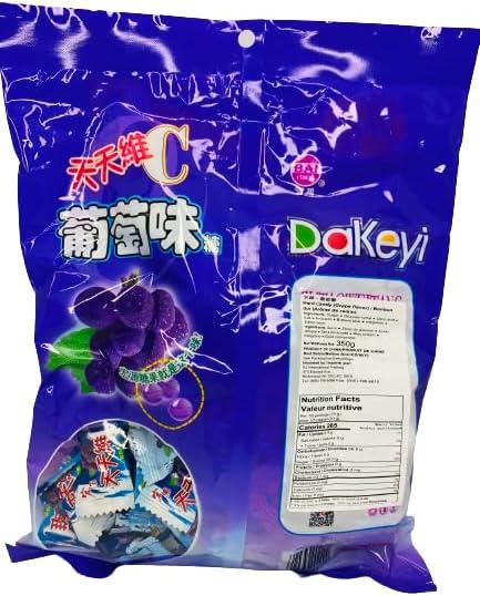 RDCZ Bundle of 3 Hongyuan Dakeyi Grapes Pack Flavoured Hard Candy (350g ...