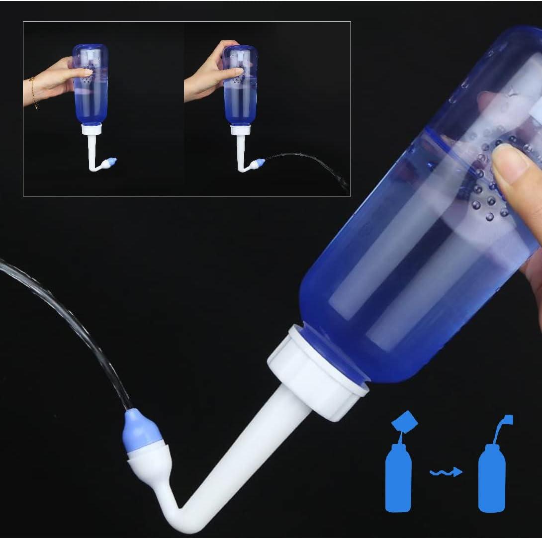 Nasal Rinse Kit: 40 Nasal Rinse Mix Packets + 300ml Neti Pot & Nasal ...