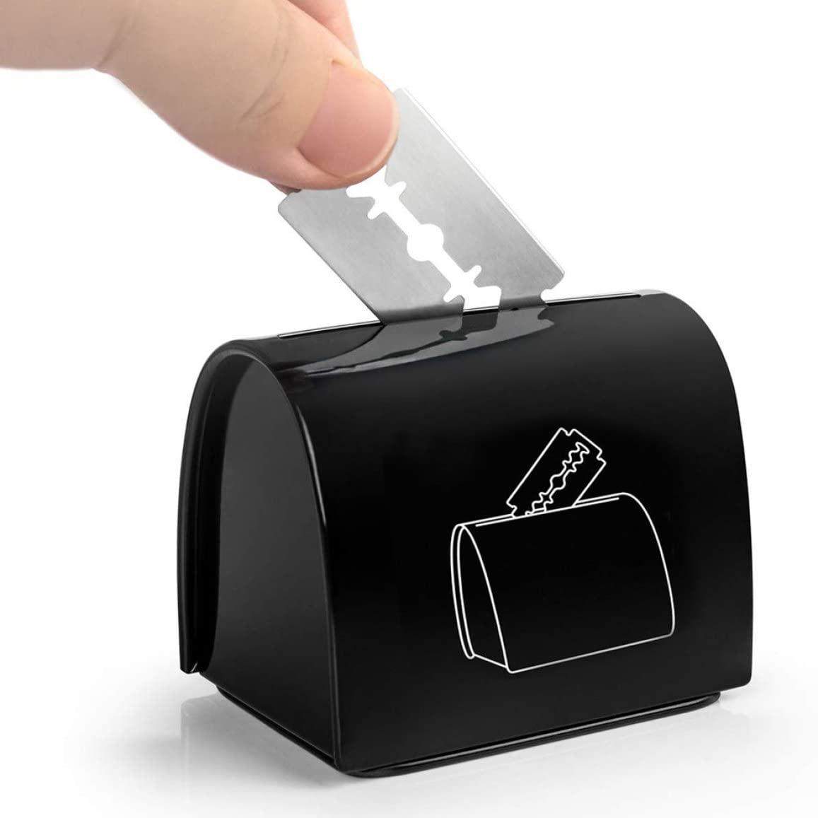 Eco-Friendly Razor Blade Disposal Bank | Safe Storage for Razor Blades ...