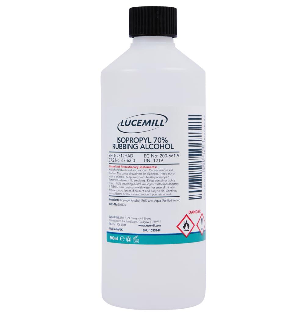 500ml Isopropyl 70% Rubbing Alcohol IPA First Aid Antiseptic 500 ml ...