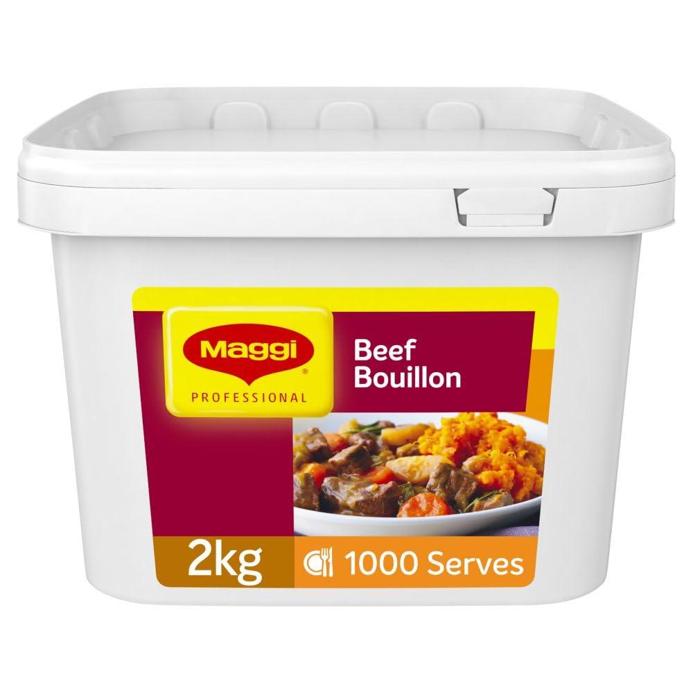 MAGGI Gluten Free Beef Bouillon Powder 2 x 2kg Tub Packs | Buy Now with ...