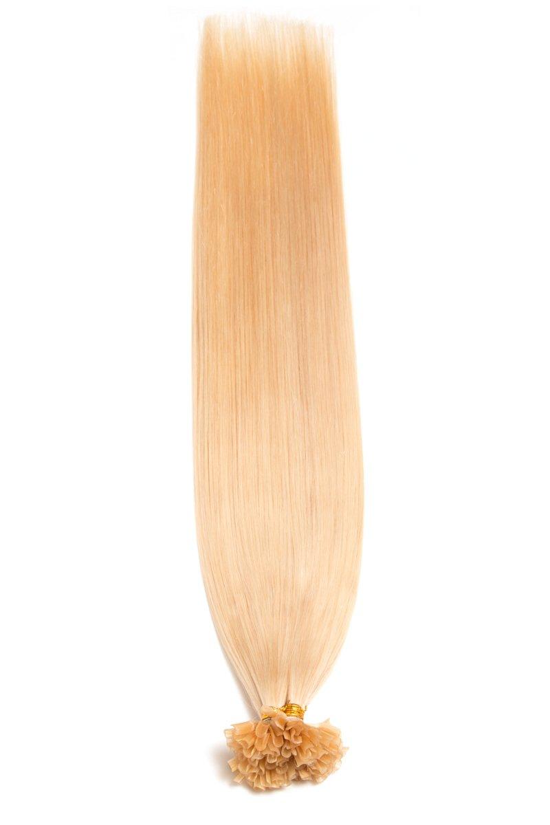 Premium Whiteblonde Keratin Bonding Extensions - 100% Remy Human Hair ...