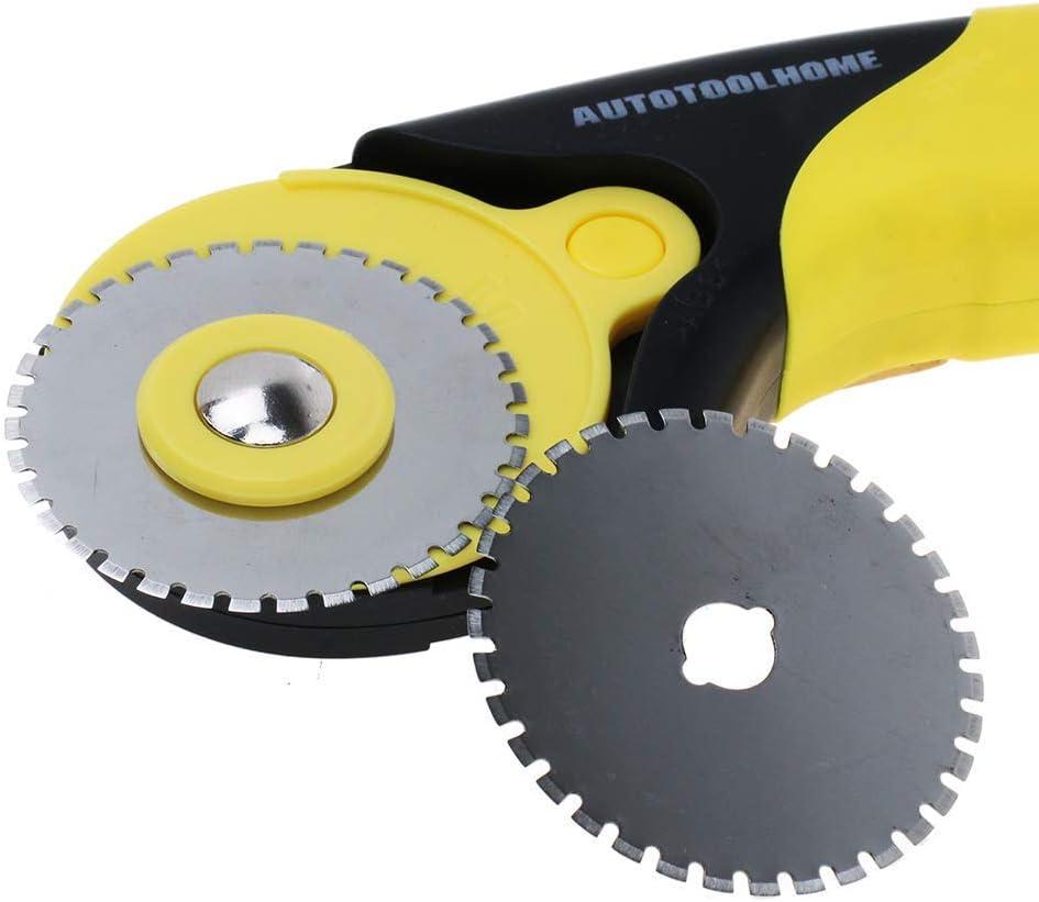 5 Pack 45mm Crochet Edge Skip Blade Perforated Rotary Blades for Paper ...