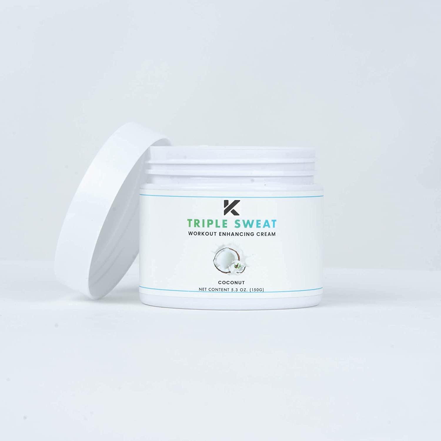 Kewlioo Triple Sweat Enhancing Cream - Coconut | Workout Booster for ...