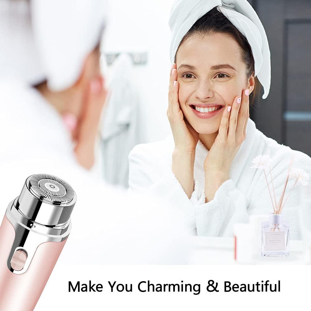 Women's Electric Face Shaver | Painless Hair Removal Razor for Peach ...