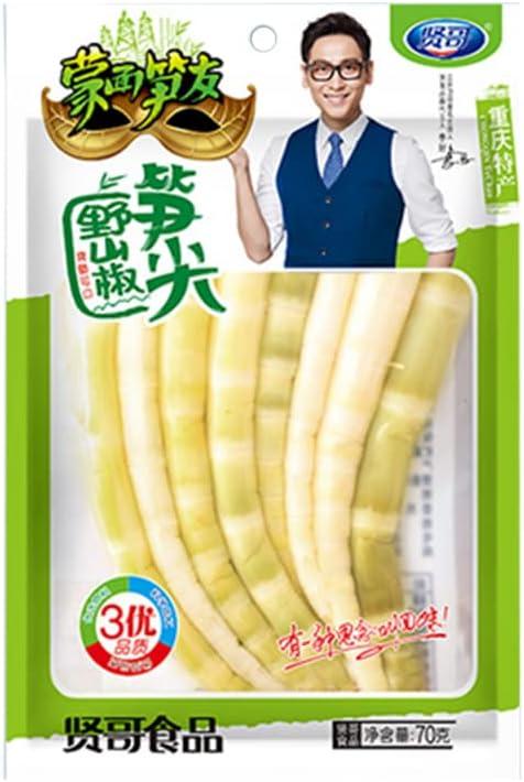 Pickled Peppers Bamboo Shoots 70g/bag Crispy Tender Shredded Bamboo ...