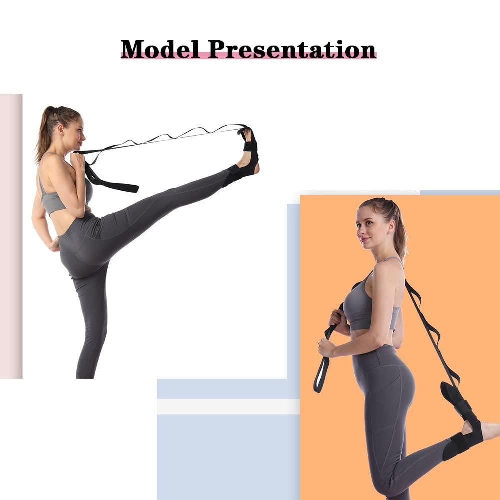 Lushnessu Fitness Foot and Calf Stretcher Strap for Plantar Fasciitis ...
