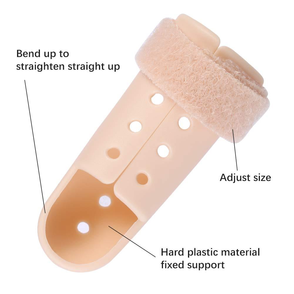 FRIUSATE Finger Splints Set - 10pcs Trigger Finger Extension Splint Kit for Adults & Children ...