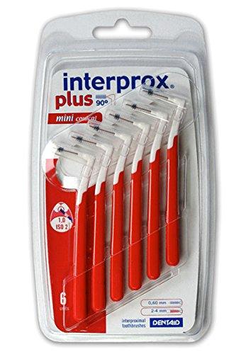 Buy 3x Interprox Plus Interdental Brushes Red Mini Conical 6-Pack ...