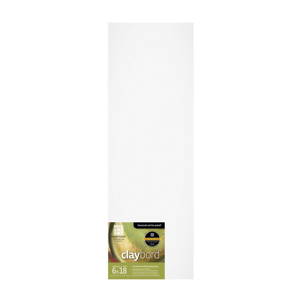 Ampersand Museum Series Claybord Panel 6X18 Inch - 2 Inch Cradled Depth ...