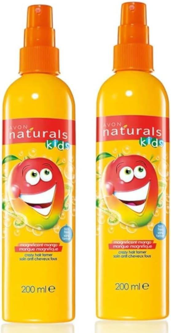 2 x Avon Naturals Magnificent Mango Crazy Hair Tamer/Detangler - 200ml ...