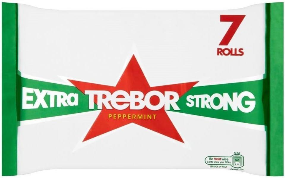 Trebor Extra Strong Peppermints Roll 4 x 289g Hit Of Peppermint ...