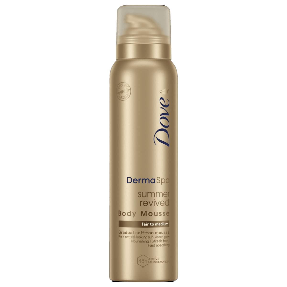 Dove DermaSpa Summer Body Mousse - Hydrating and Nourishing Skin ...