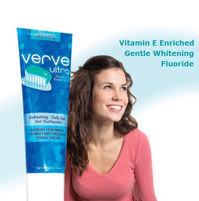 Verve Ultra SLS-Free Toothpaste with Fluoride 4.5 oz. (Pack of 4 ...
