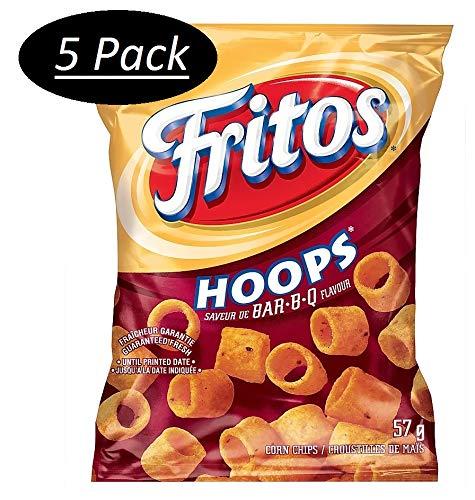 Fritos Hoops Bar-B-Q Corn Chips 57g/2oz - 5 Pack | Imported from Canada ...