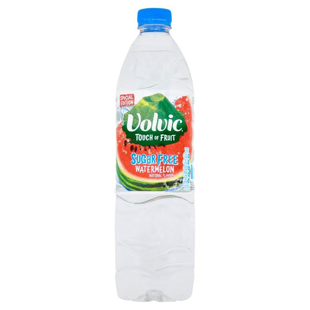Volvic Touch of Fruit Sugar Free Watermelon Flavoured Water 1.5L - Pack ...