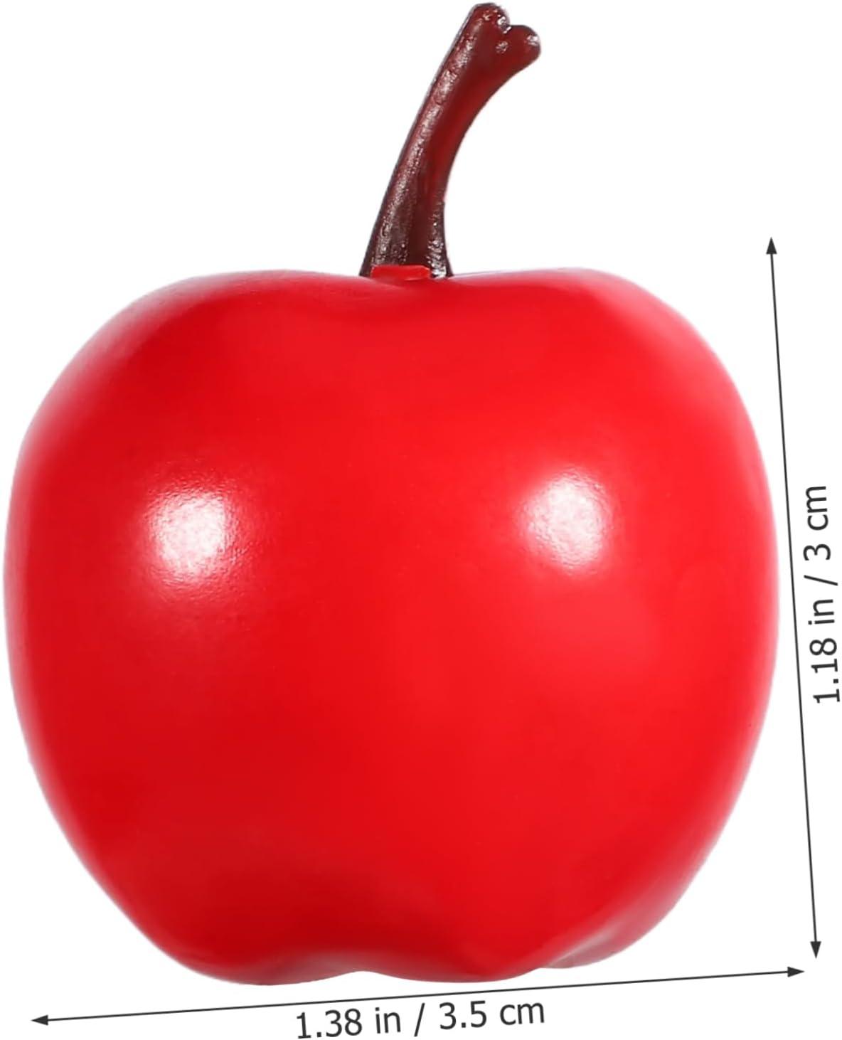 ABOOFAN 60 Pcs Artificial Apple Fruit Model Prop Decoraciones Para ...