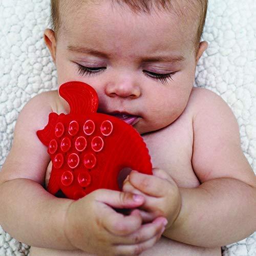 POPPIES Red The Rocket BPA-Free Silicone Suction Cup Teether Sensory ...
