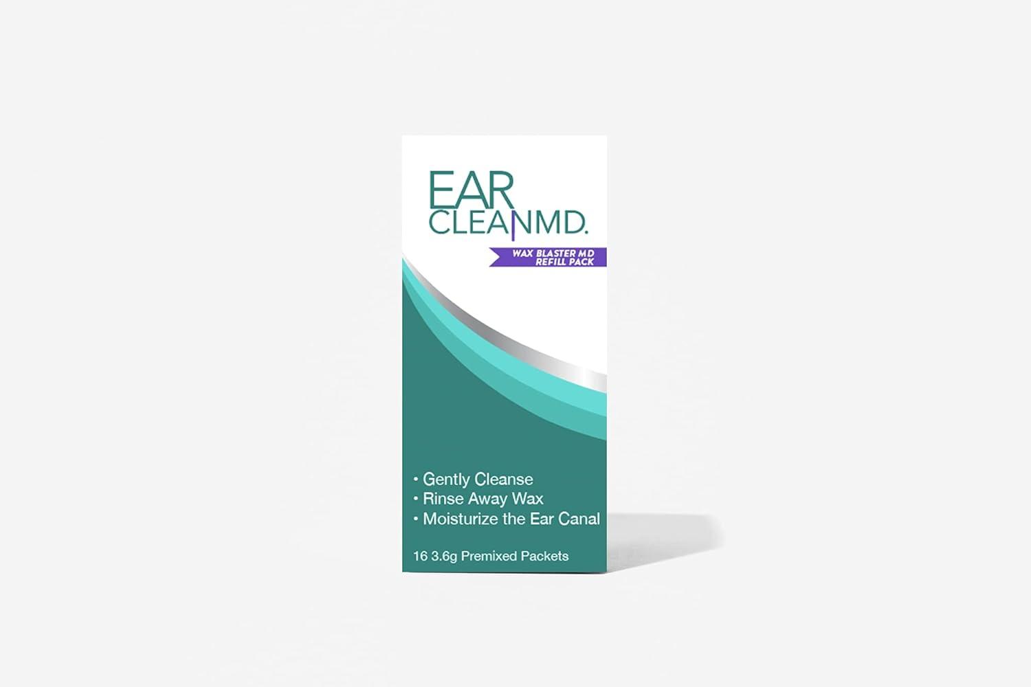 Ear Clean MD Kit | 16 Premixed Powder Packets for Easy At-Home Ear ...
