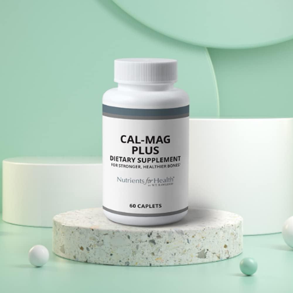 Rawleigh Cal-Mag Plus 60 Caplets - Bone Health Supplement with Calcium ...