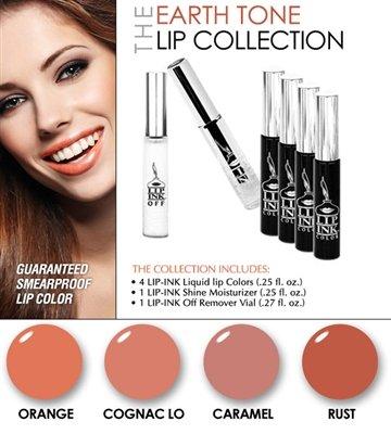 LIP INK Vegan Earth Tone Liquid Lip Kit Collection - Smearproof Long ...